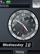 Grey Clock With Icons nth theme free download : Dertz