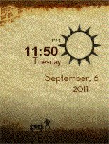 Paper City Clock Animated nth theme free download : Dertz